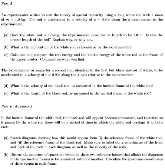 Solved Part A An experimenter wishes to test the theory of | Chegg.com