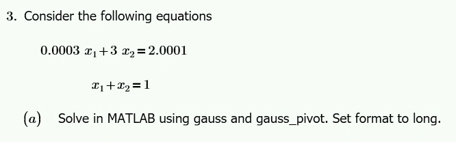 Solved 3. Consider the following equations | Chegg.com
