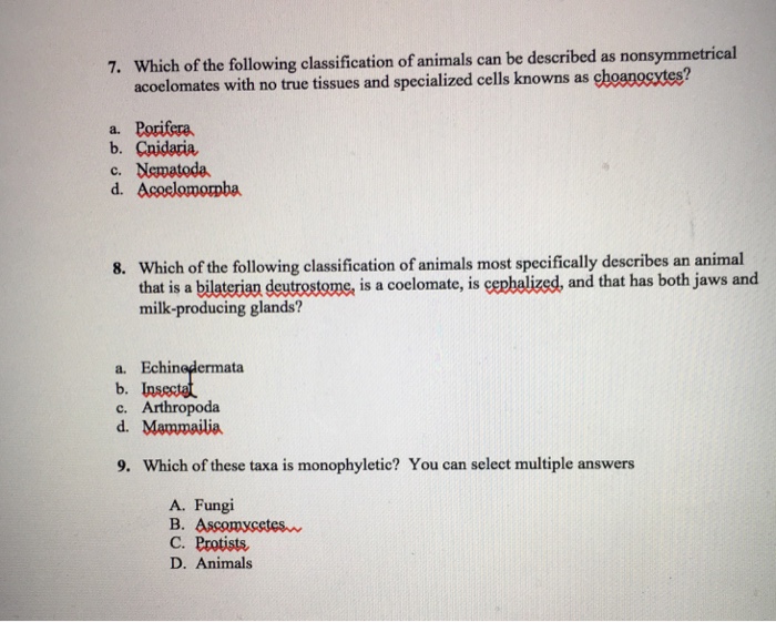 Solved a. Homologous b. Homoplastic c. Polyphyletic 3. | Chegg.com