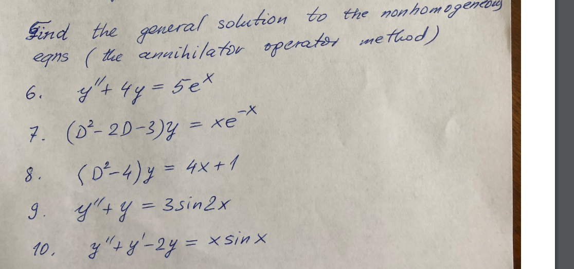 Solved If you could solve problem 10 and 9 thatd be great, | Chegg.com