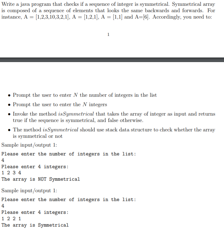 Solved Write A Java Program That Checks If A Sequence Of Chegg