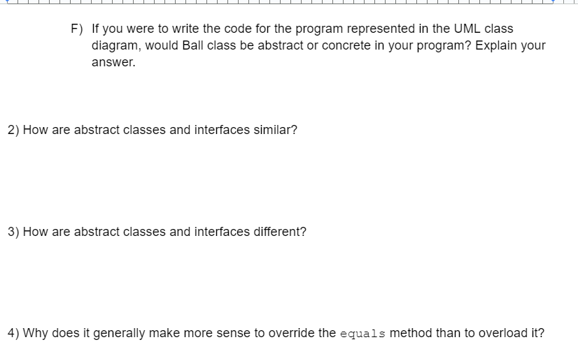 Solved 1 Consider The Following Uml Class Diagram Answer 