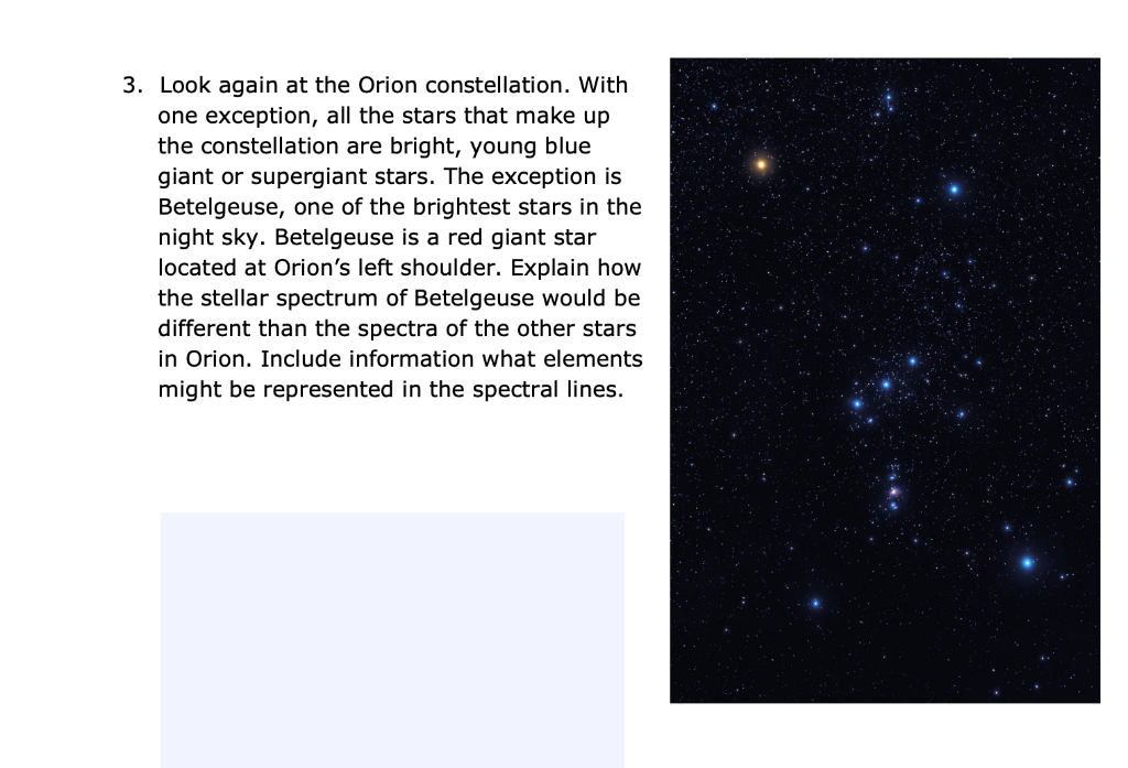 Solved Identifying Unknown Star Composition Using Elemental | Chegg.com