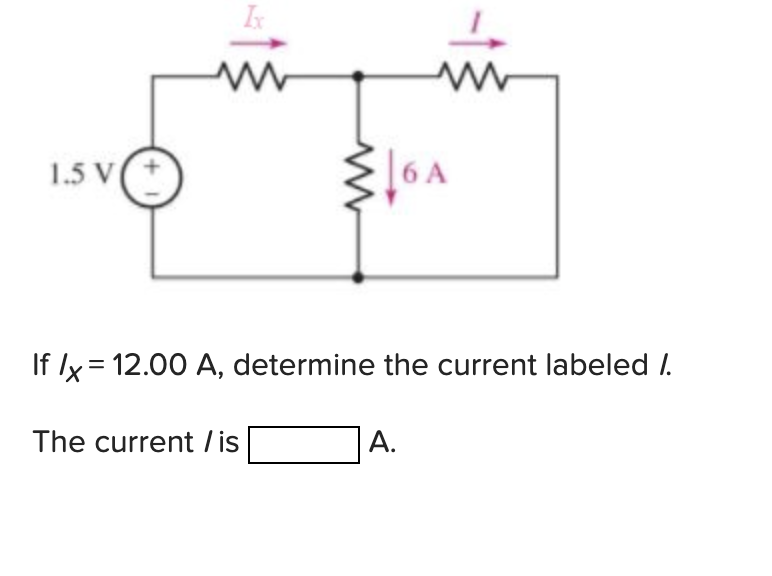 Solved If Ix=12.00A, ﻿determine the current labeled I.The | Chegg.com