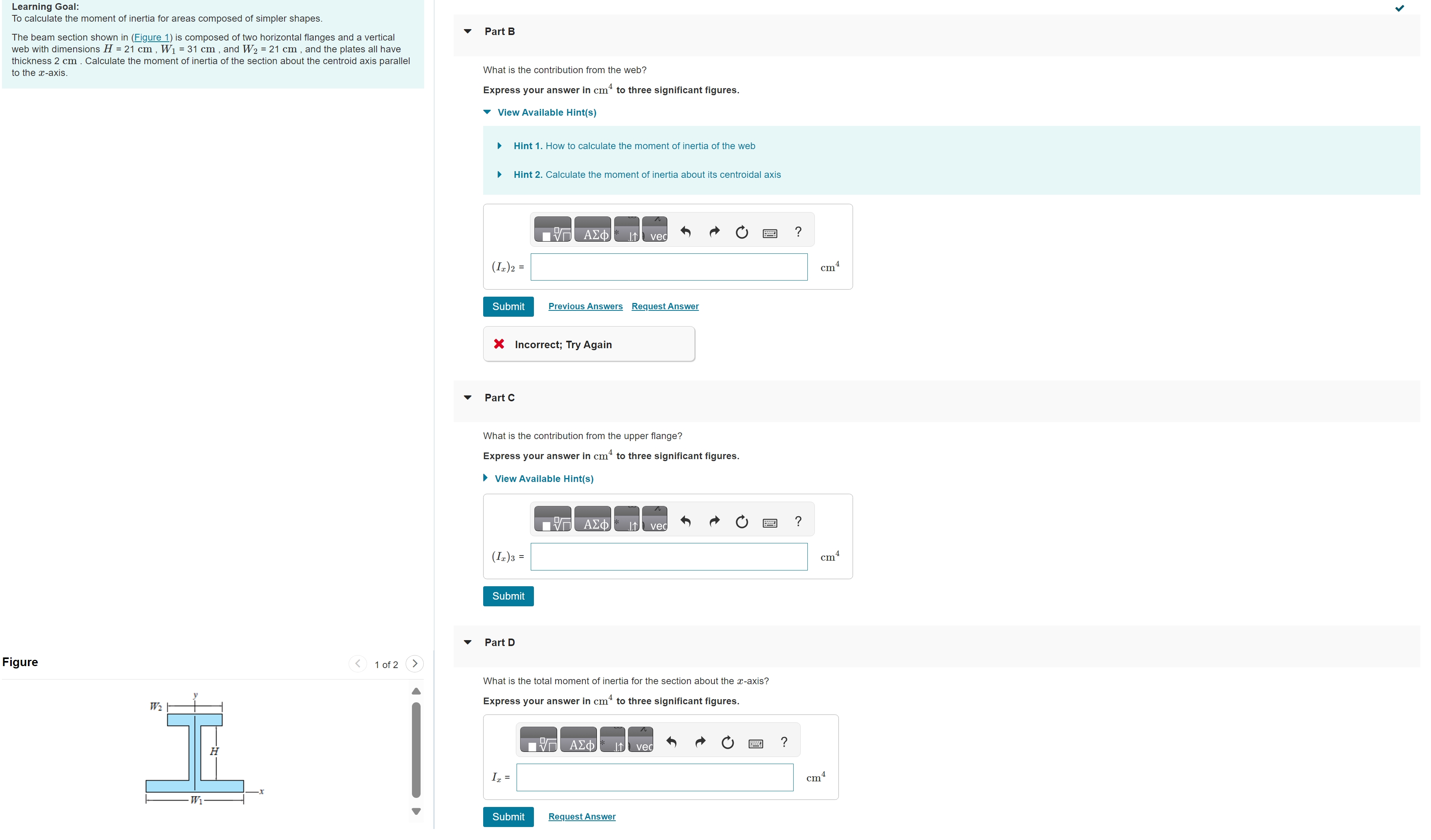 Solved Learning Goal:To ﻿calculate the moment of ﻿inertia | Chegg.com