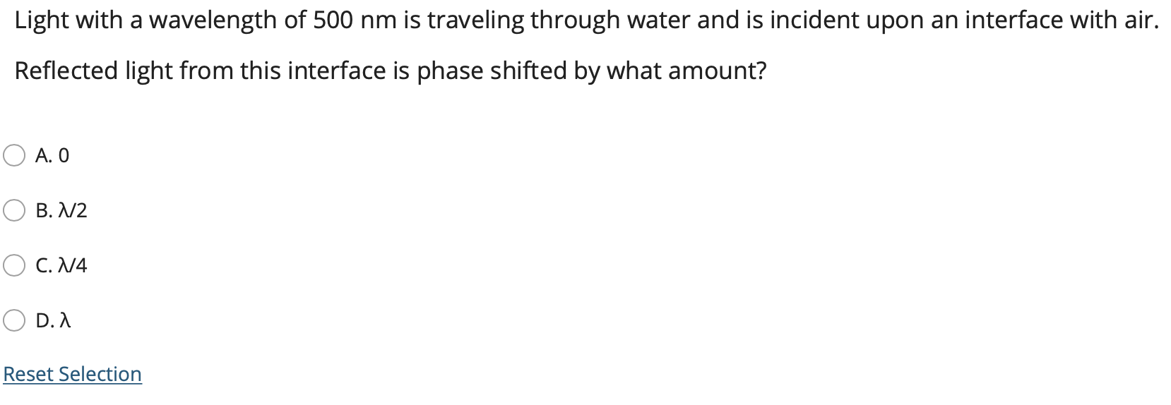 Solved Light with a wavelength of 500 nm is traveling | Chegg.com