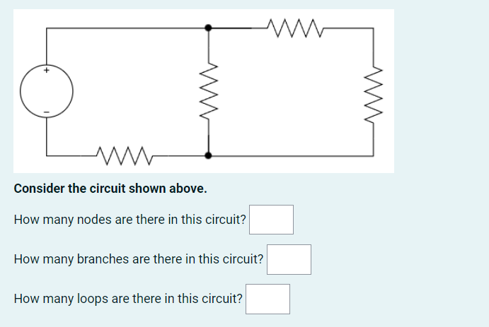 Solved Consider the circuit shown above.How many nodes are | Chegg.com