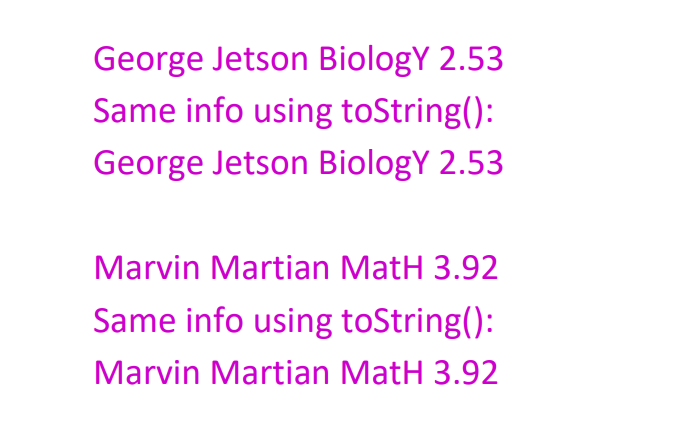 Within DrJava, you are to create four classes (three | Chegg.com