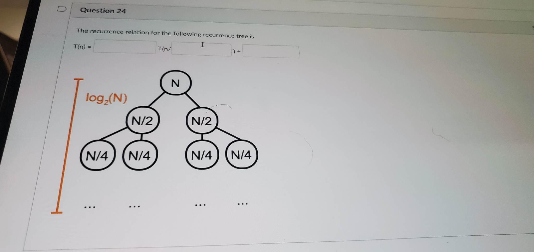 Solved The Recurrence Relation For The Following Recurrence