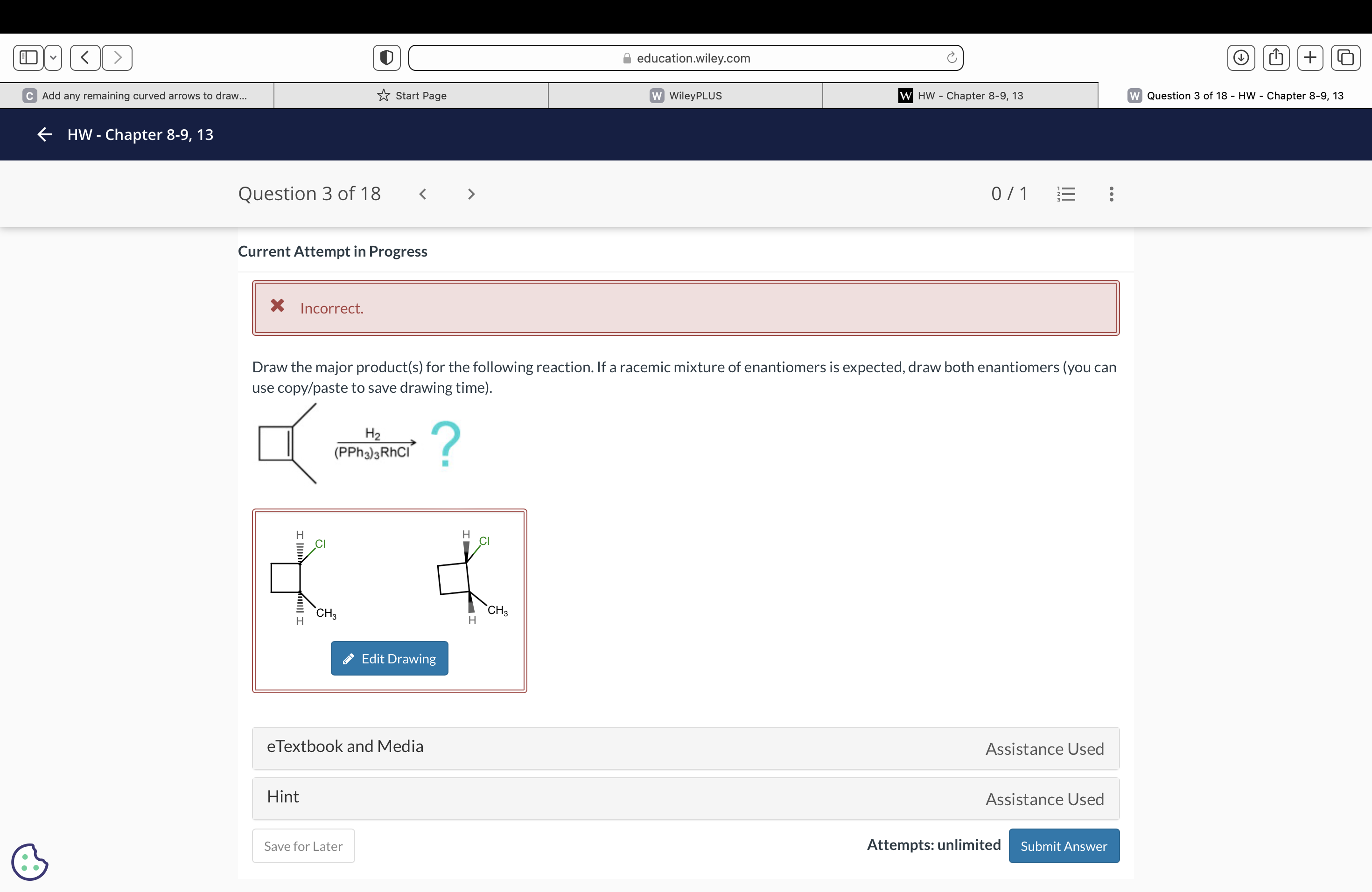 Solved Draw the major product(s) for the following reaction. | Chegg.com
