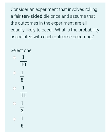 Solved Consider an experiment that involves rolling a fair | Chegg.com