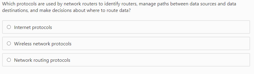 Solved Which protocols are used by network routers to | Chegg.com