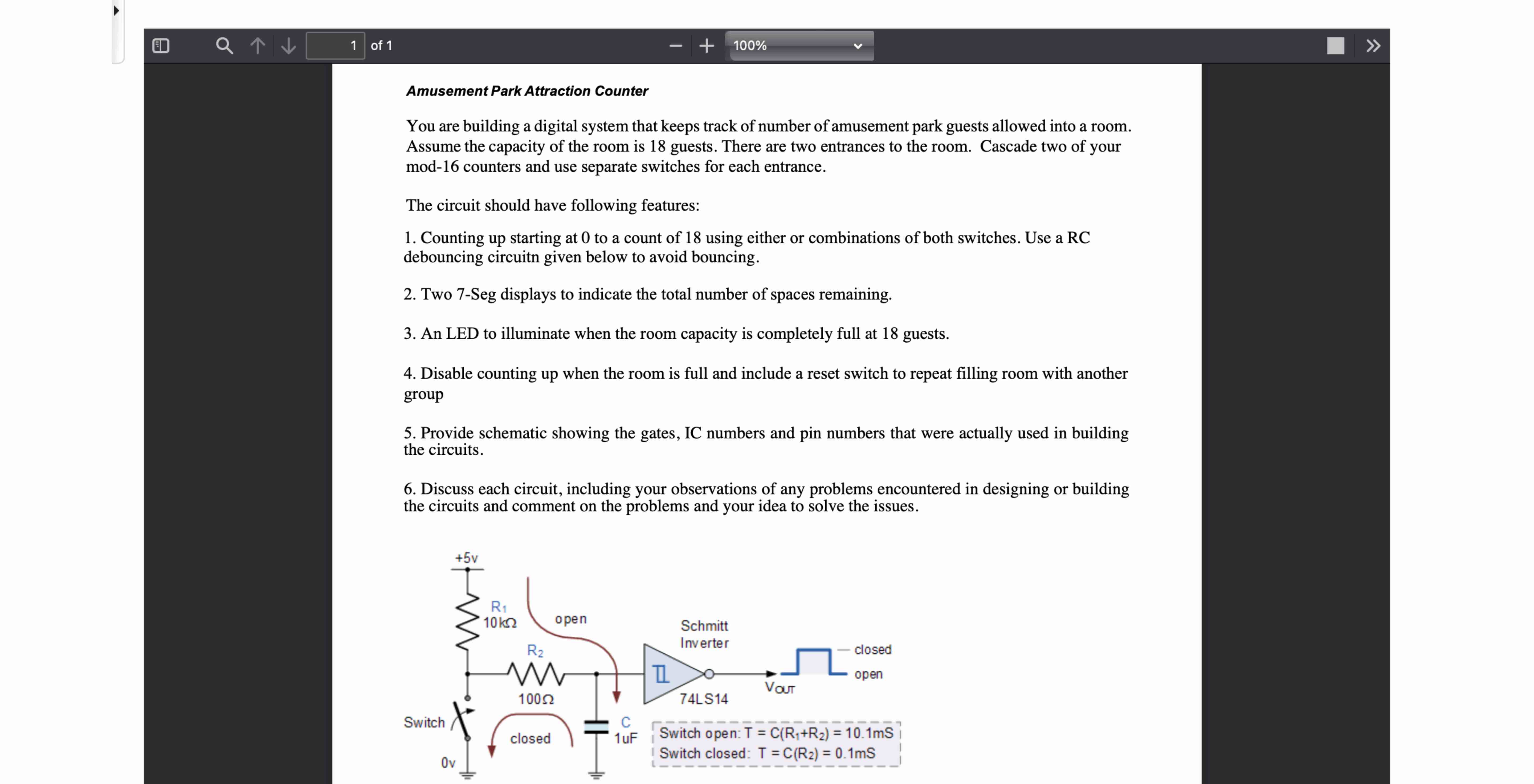 Solved Amusement Park Attraction CounterYou are building a | Chegg.com