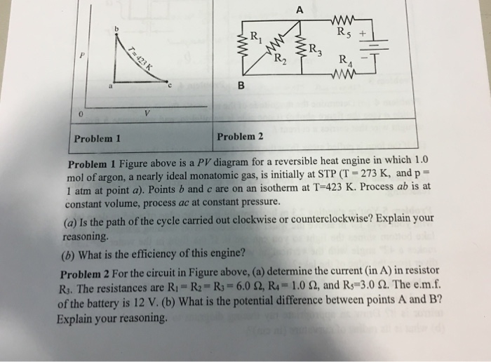 Solved Figure above is a PV diagram for a reversible heat | Chegg.com