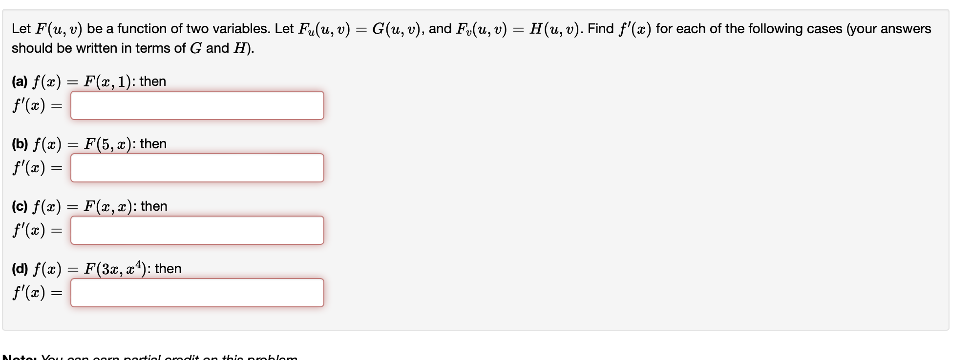 Solved Let F(u,v) be a function of two variables. Let | Chegg.com Solved Let F(u,v) be a function of two variables. Let | Chegg.com