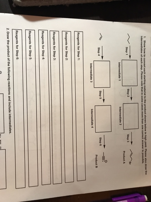 Solved 1. Show how to convert each starting material to the | Chegg.com