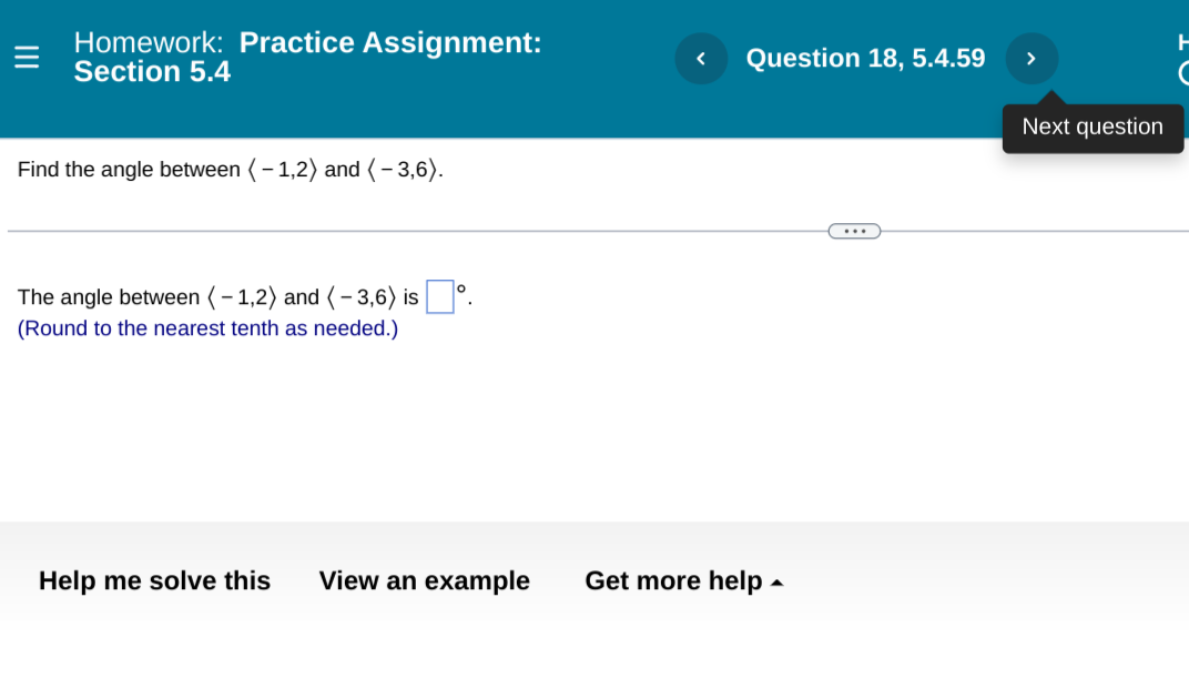 Solved F Homework: Practice Assignment: Section 5.4 Question | Chegg.com
