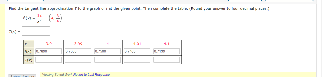 Solved Find the tangent line approximation T to the graph of | Chegg.com