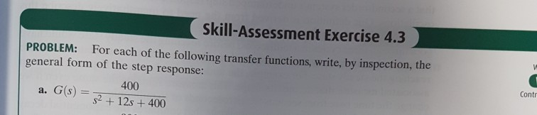 Solved Skill-Assessment Exercise 4.3 For each of the | Chegg.com