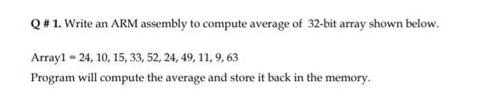 Solved write this program in keil micro vision dont use | Chegg.com