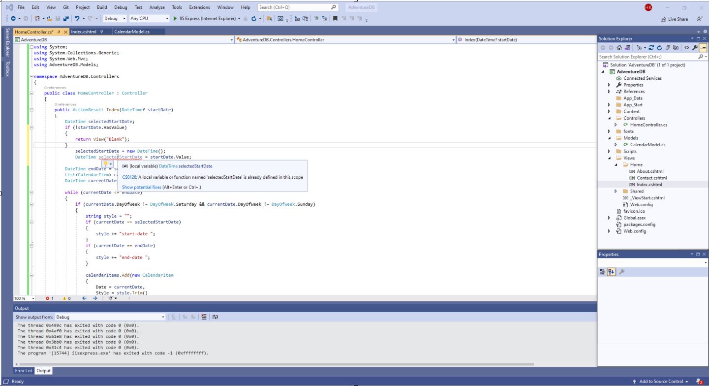 Solved VS 2019 ASP.NET MVCCan you please tell me how to | Chegg.com