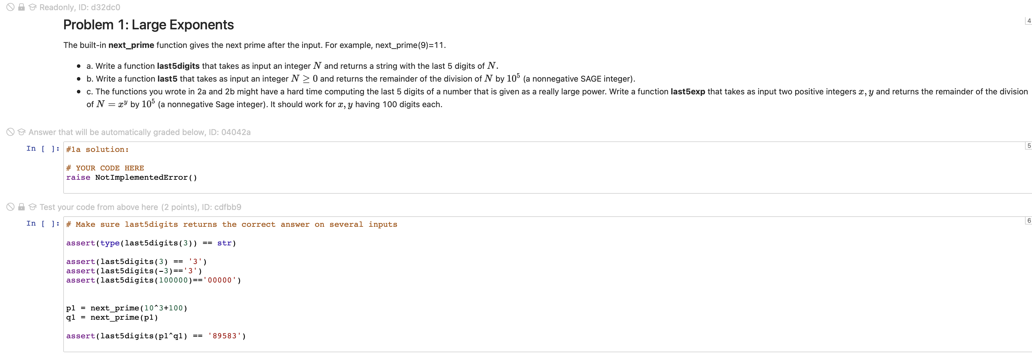 Solved Write codes in Python to solve the following question | Chegg.com