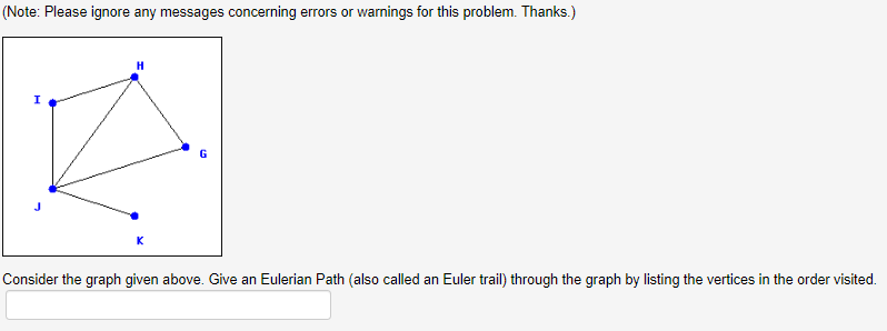 Solved (Note: Please ignore any messages concerning errors | Chegg.com