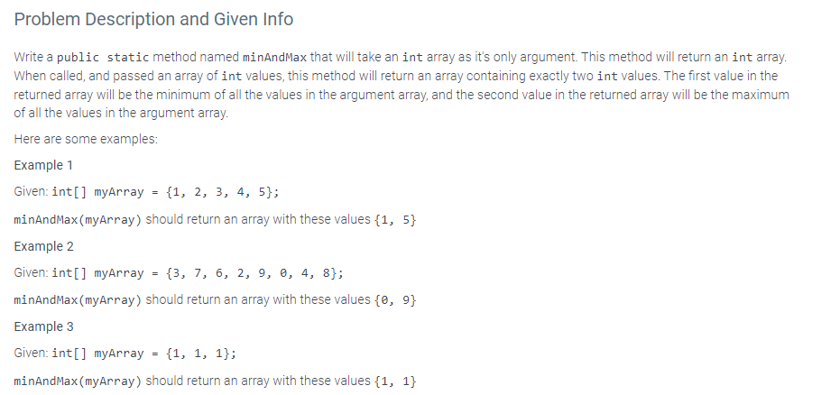 Solved Problem Description and Given Info Write a public | Chegg.com