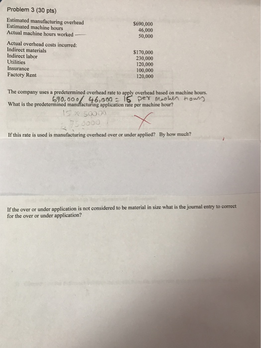 Solved Problem 3 (30 pts) Estimated manufacturing overhead | Chegg.com Solved Problem 3 (30 pts) Estimated manufacturing overhead | Chegg.com