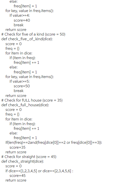 Solved 11.1 LAB*: Program: Poker dice game Program | Chegg.com