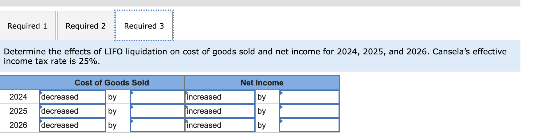 Solved Cansela Corporation reports inventory and cost of | Chegg.com