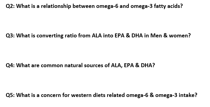 Solved Q2: What is a relationship between omega-6 and | Chegg.com