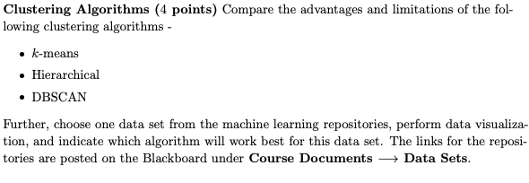Solved Distance Metrics (4 points) Define the following | Chegg.com