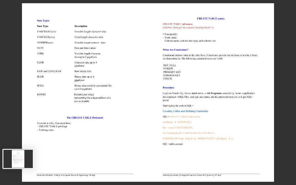 عادة ال Cccs 215 Introduction To Db Lab 2 Chapter 