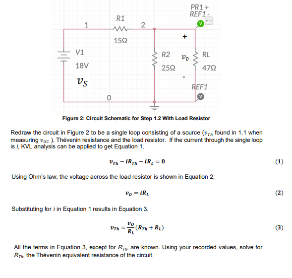 Solved PR1+ REF1- R1 1 N + 1522 V1 M R2 VO RL 4722 18V 252 | Chegg.com