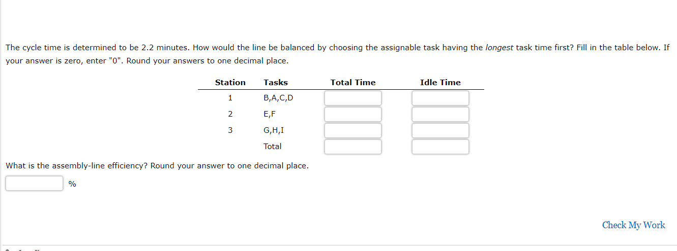Solved A small assembly line for the assembly of power | Chegg.com