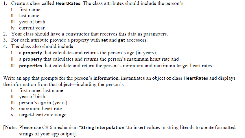 Solved Please Use Object Oriented Programming C Using Microsoft Visual Please Use C C Sharp