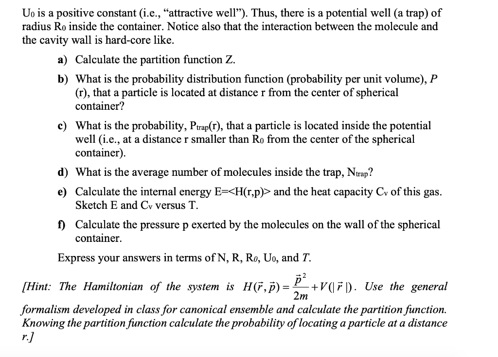 An ideal monatomic gas at the temperature T is | Chegg.com