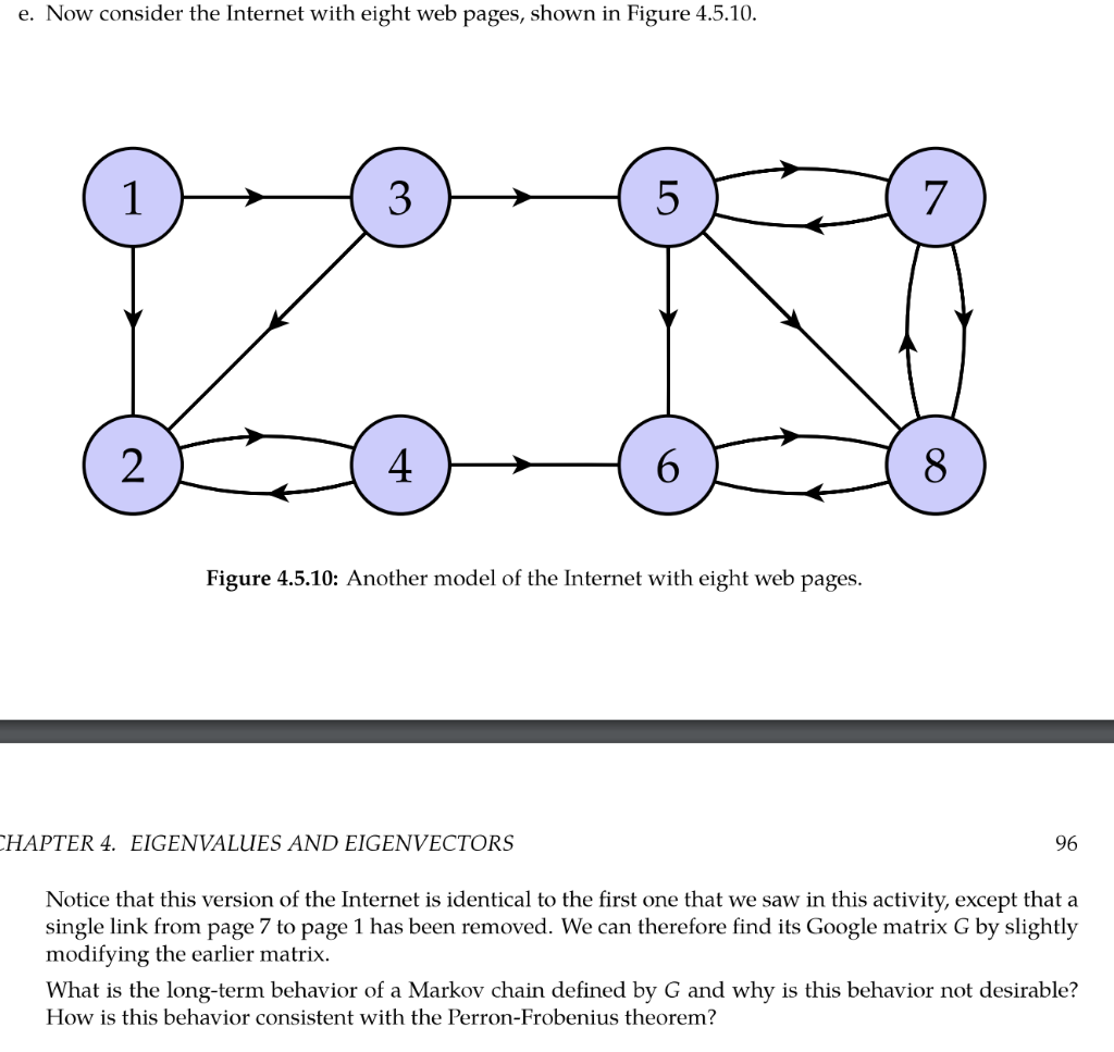 Solved Activity 4.5.6 Consider the Internet with eight web | Chegg.com