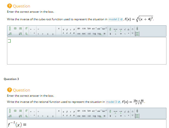Solved Modeling with Inverses In this activity, you will | Chegg.com