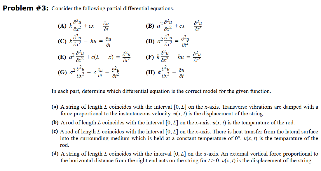 Solved Problem #3: Consider the following partial | Chegg.com