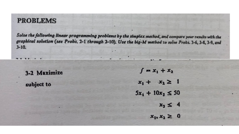 Solved Solve The Following Problems By The Simplex Method 