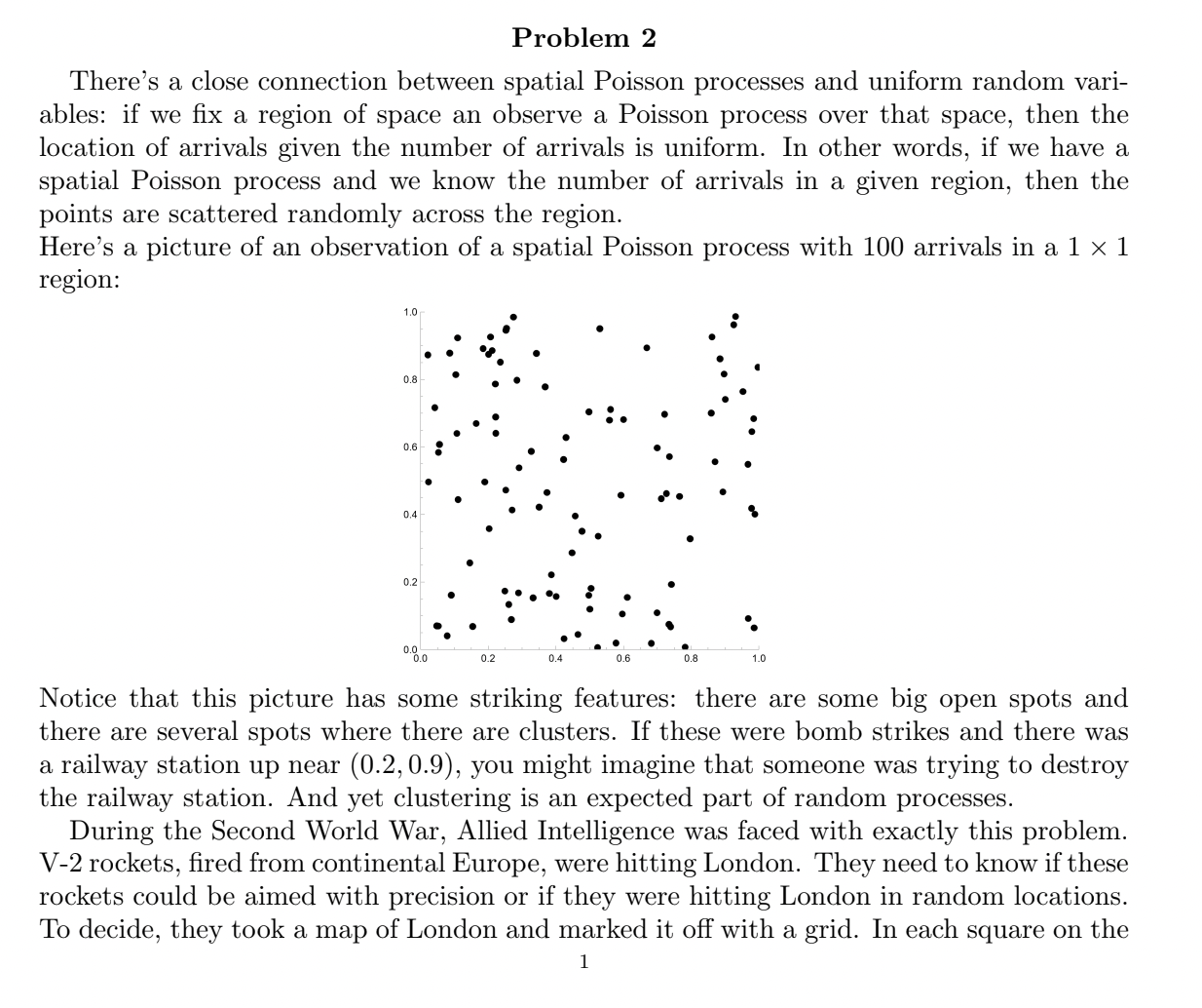 Solved There's a close connection between spatial Poisson | Chegg.com