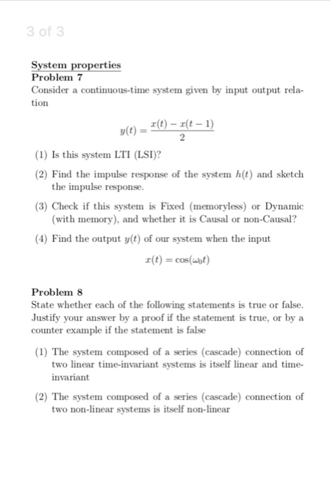 Solved ELEC 351: Signals and Systems Assign #1: Introduction | Chegg.com