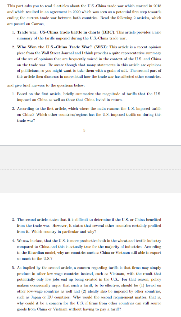 Solved This part asks you to read 2 articles about the | Chegg.com