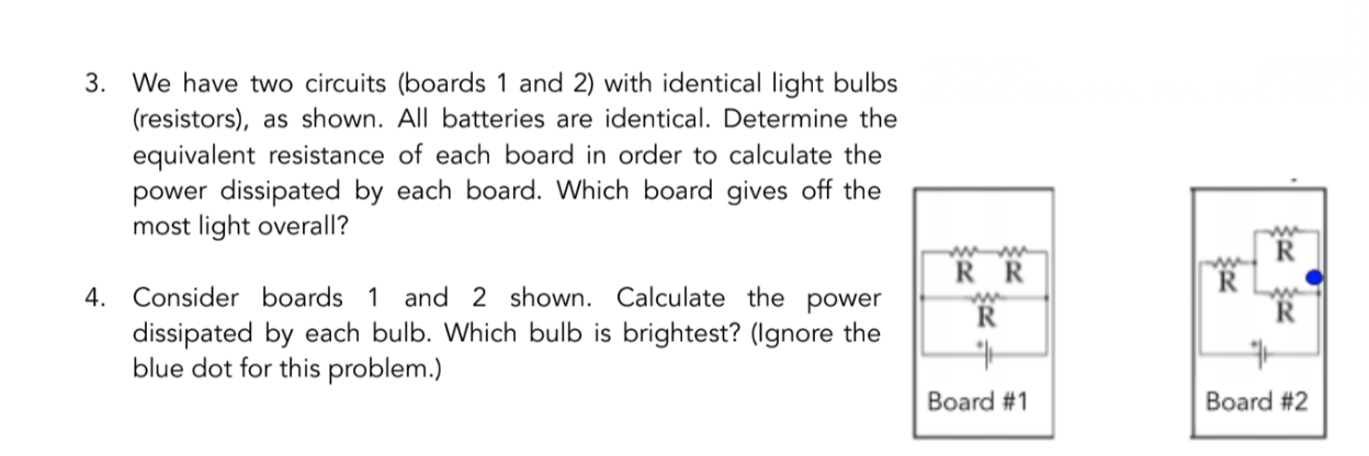 Solved We have two circuits (boards 1 ﻿and 2) ﻿with | Chegg.com