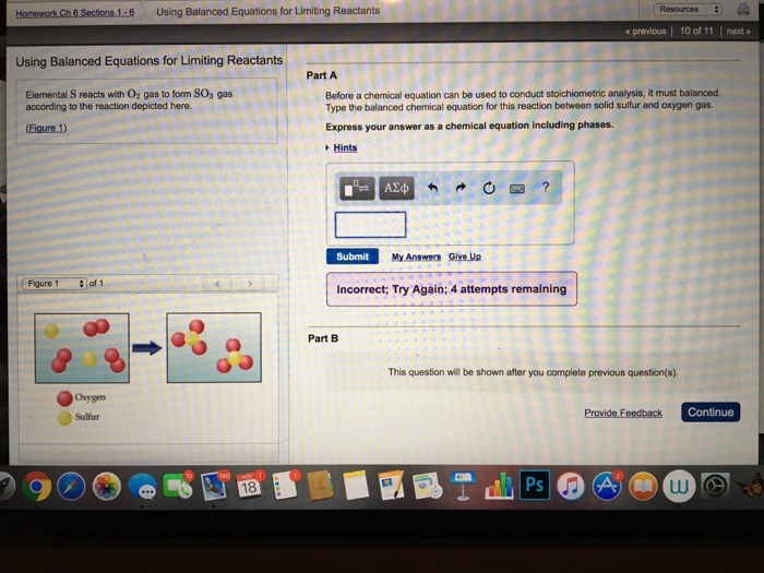 Solved Using Balanced Equations for Limiting Reactants | Chegg.com