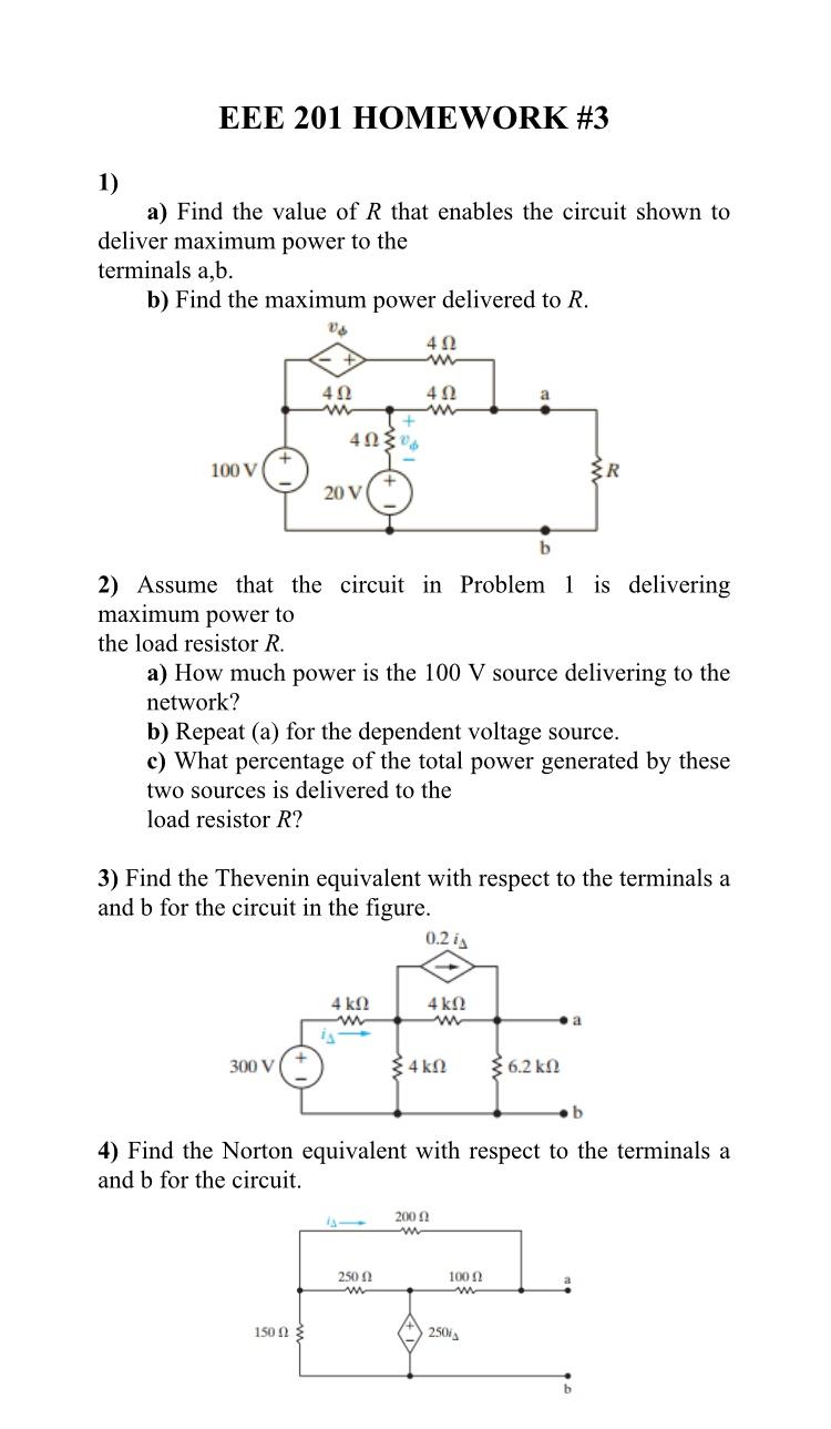 Solved 1) a) Find the value of R that enables the circuit | Chegg.com
