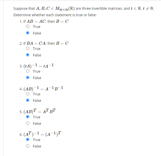 Solved Suppose that A,B,C∈Mn×n(R) are three invertible | Chegg.com