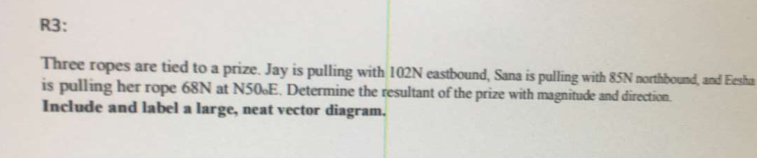 Solved 1) given tho vectors below draw & label each vector | Chegg.com